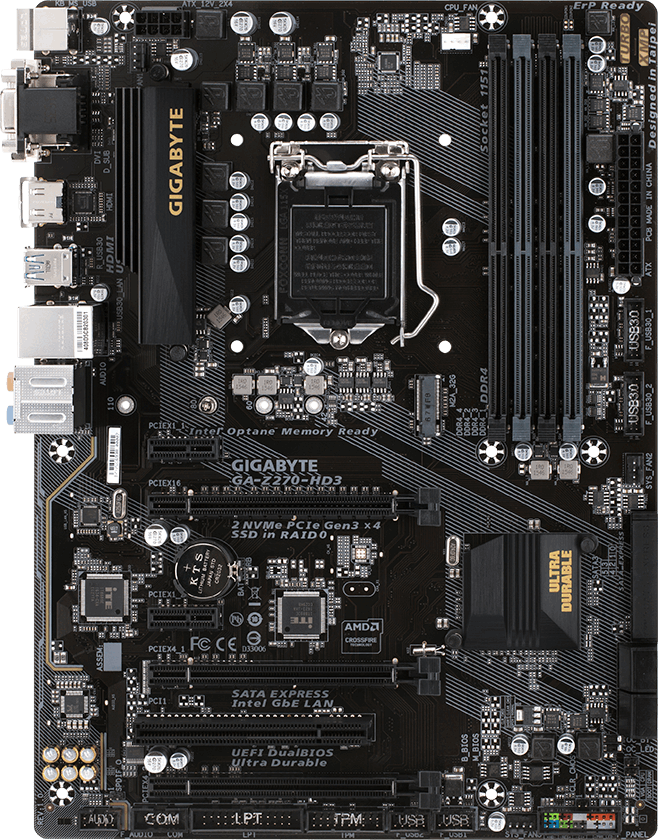 Gigabyte GA-Z270-HD3 - Motherboard Specifications On MotherboardDB