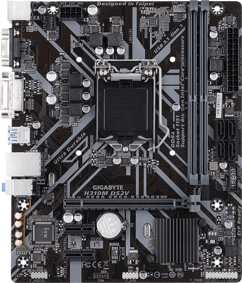 Gigabyte H310M DS2V - Motherboard Specifications On MotherboardDB