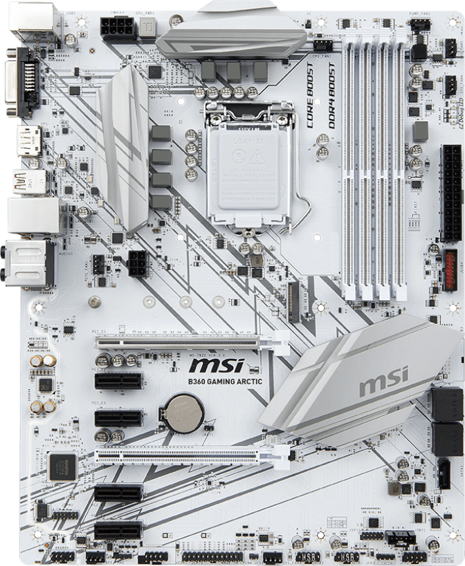 MSI B360 Gaming Arctic - Motherboard Specifications On MotherboardDB