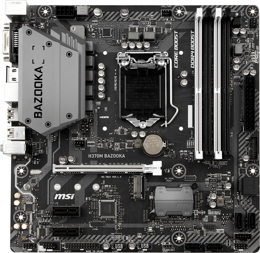 MSI H370M Bazooka - Motherboard Specifications On MotherboardDB
